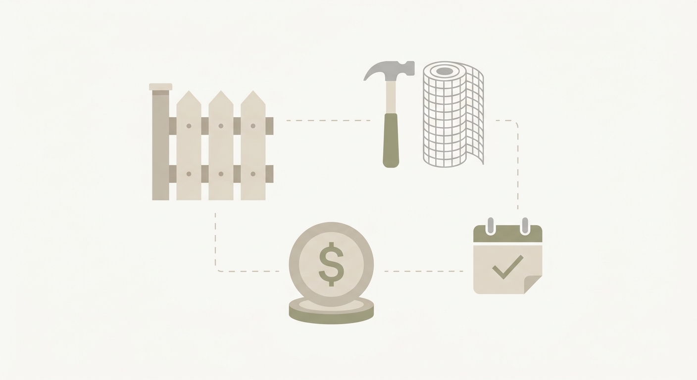 Fence Installation Cost in 2026: Price Per Foot by Material | UseCalcPro